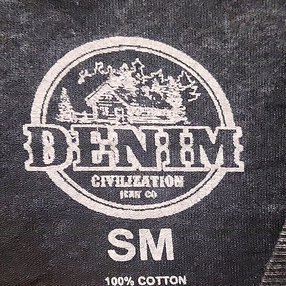 denim civilization | Tops | Acid Washed Skeleton Hand Shirt | Poshmark